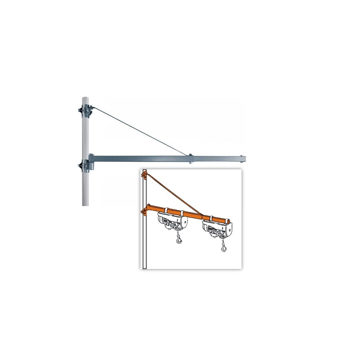 Brat suport pentru electropalan, Dedra A045111, maxim 250/600 Kg ...