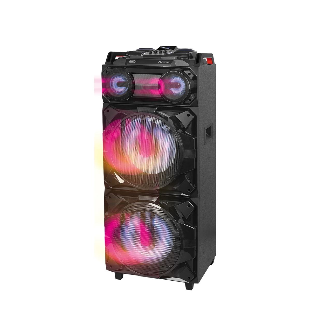 Boxa portabila cu Bluetooth, Trevi XF3800, 300 W, Lumini led disco ...