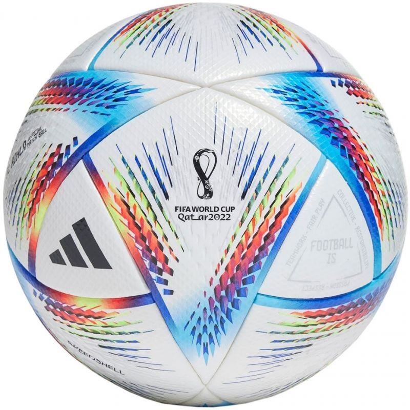 Minge fotbal Adidas Al Rihla Pro white, blue and orange H57783 ...