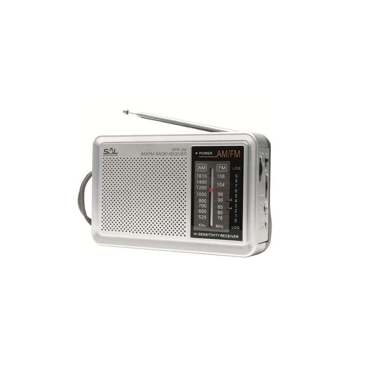 Radio portabil Sal RPR 2B, argintiu, 300 g, 155 x 100 x 45 mm - Victor ...