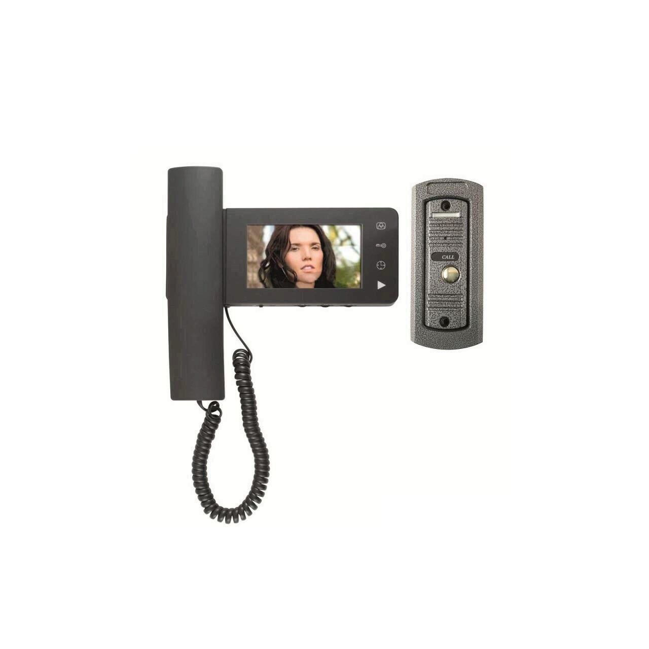 Video-interfon, 4", color, metalic, pentru exterior Home DPV 24 ...